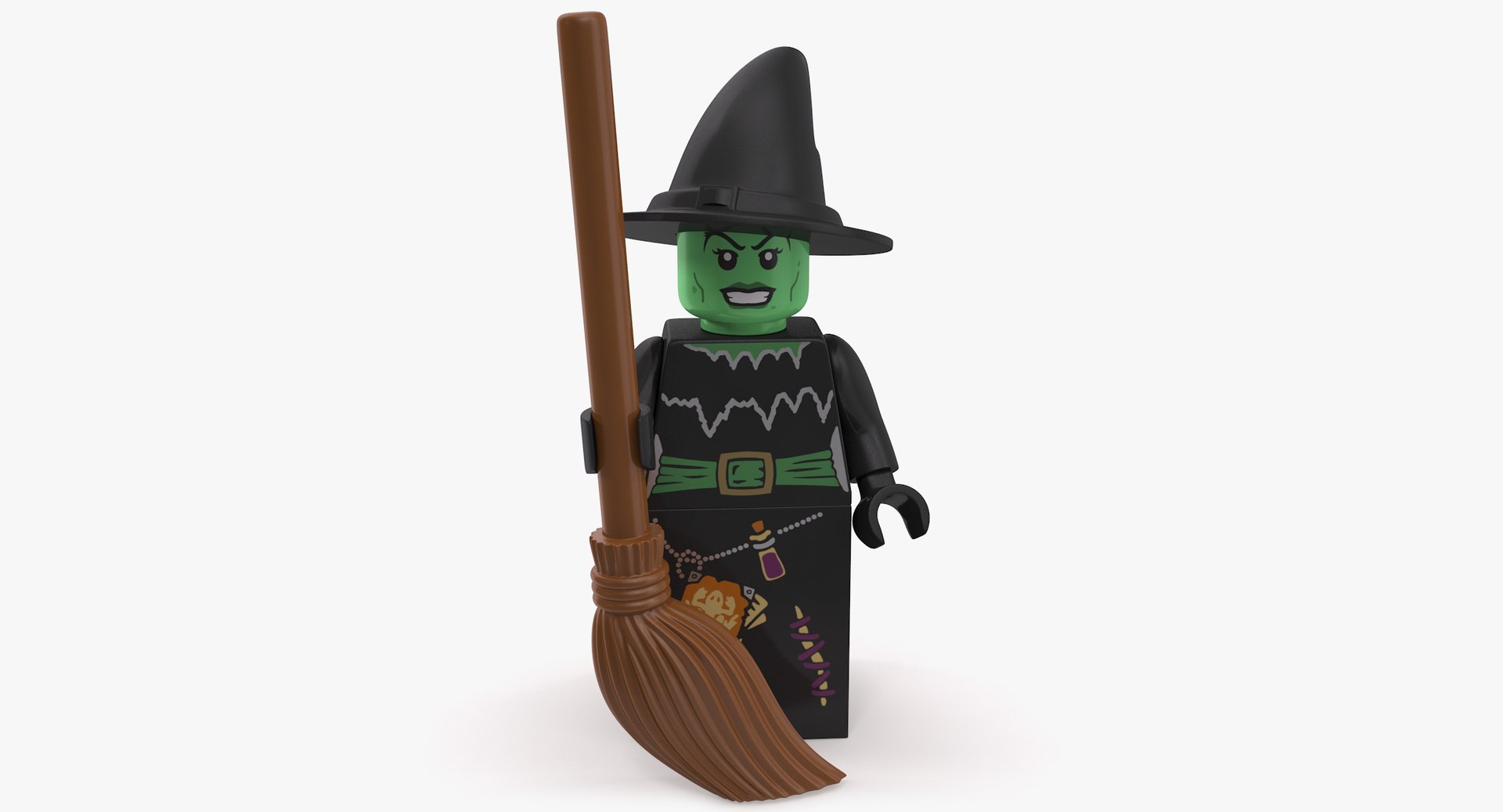 Lego witch minifigure 3D model - TurboSquid 1283058