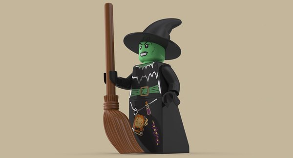 Lego witch minifigure 3D model - TurboSquid 1283058