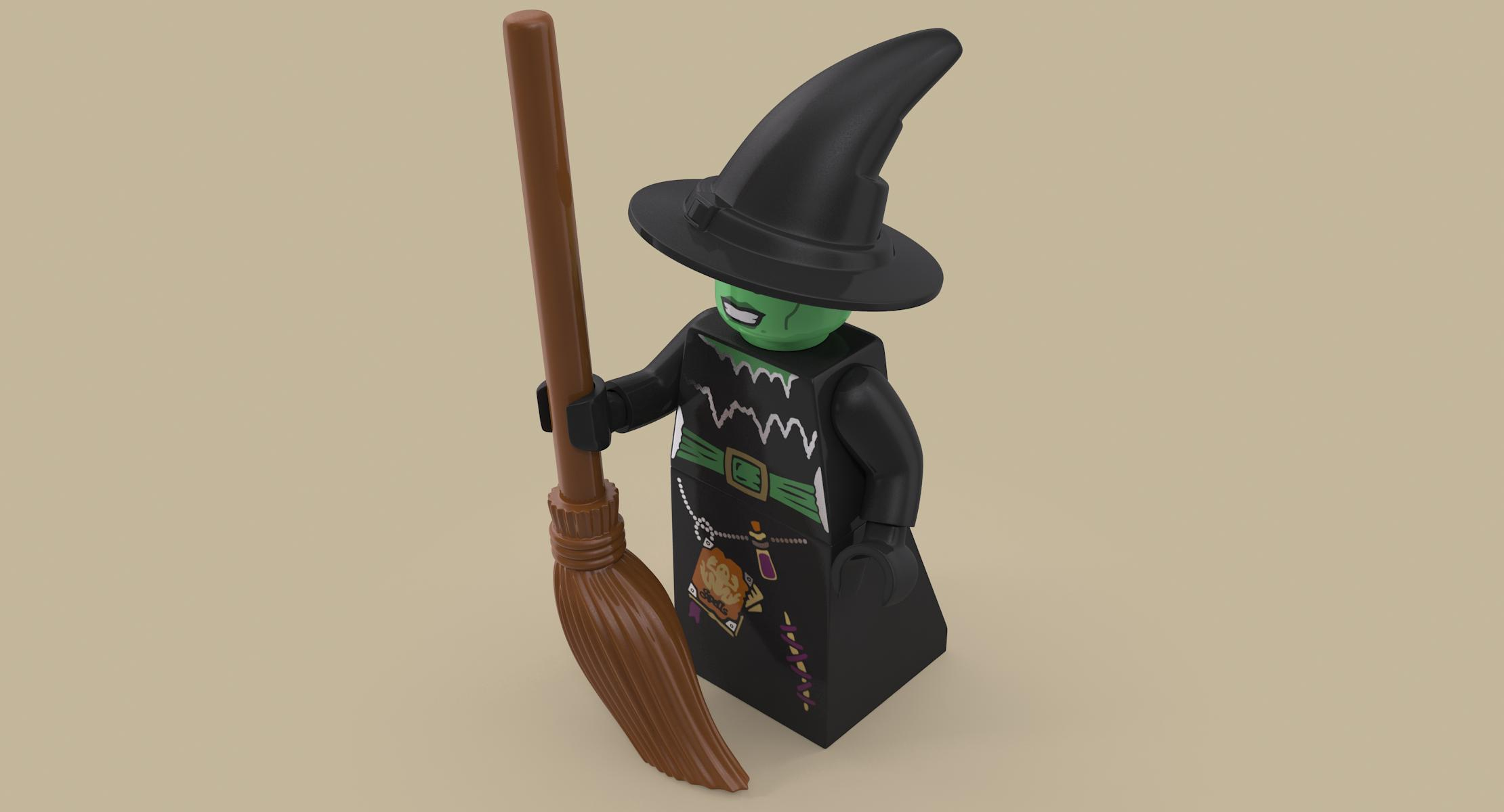 Lego witch minifigure 3D model - TurboSquid 1283058