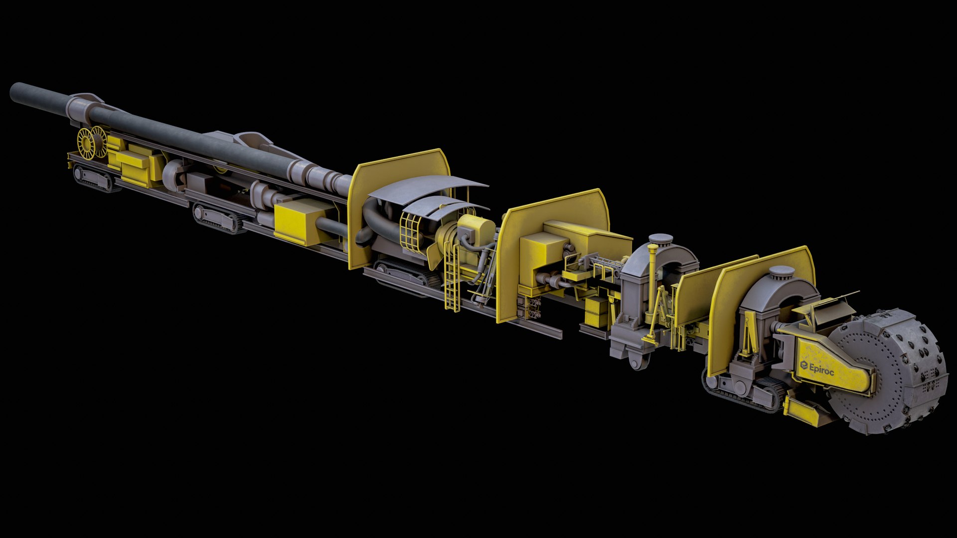 Mobile Miner Epiroc 55V Underground Edition PBR Model - TurboSquid 2069821