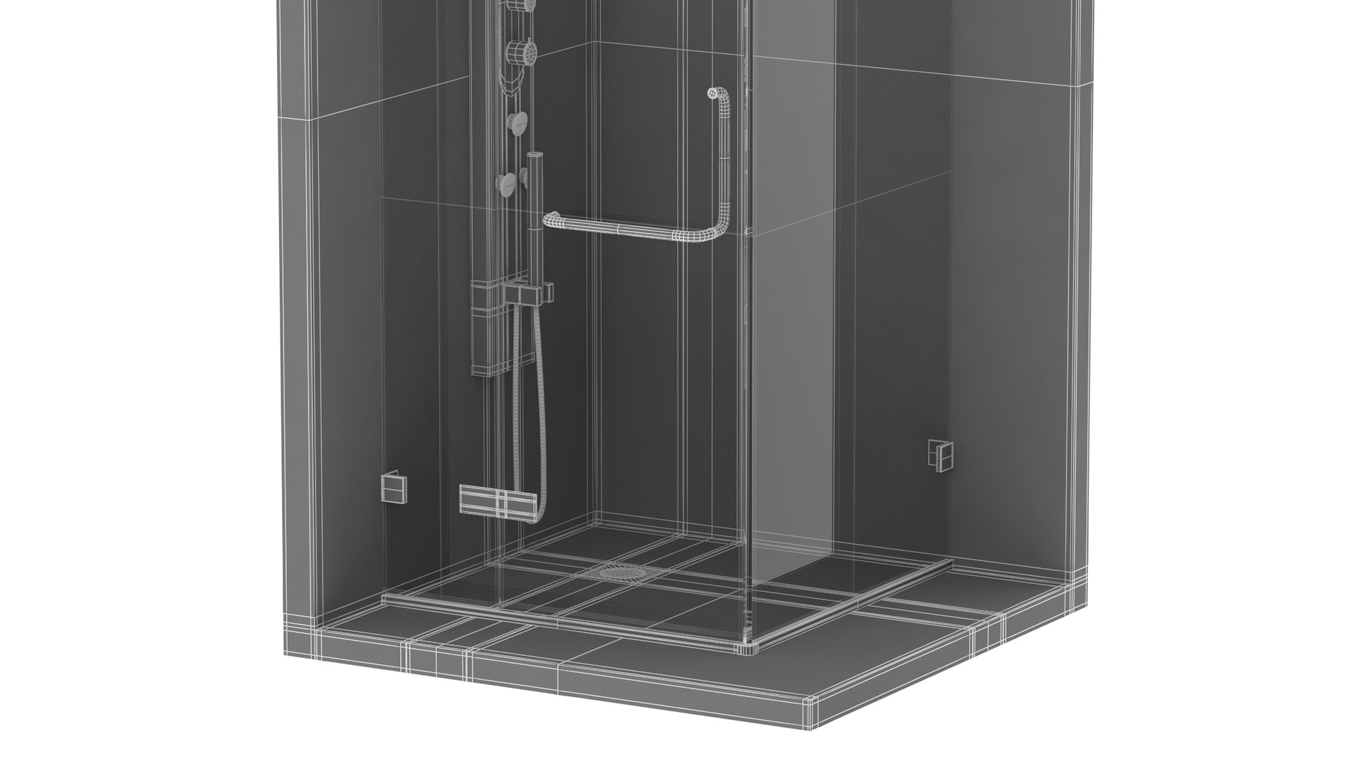 3D Model Shower - TurboSquid 1582043