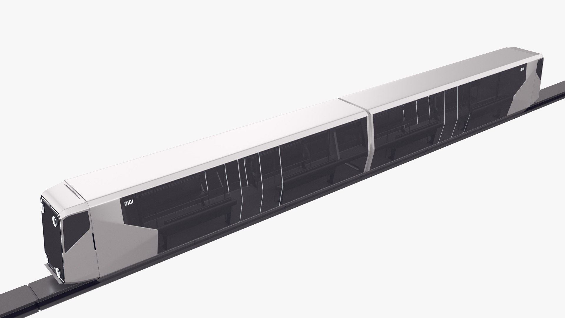 3D Future Metro Train Concept Model - TurboSquid 1611814