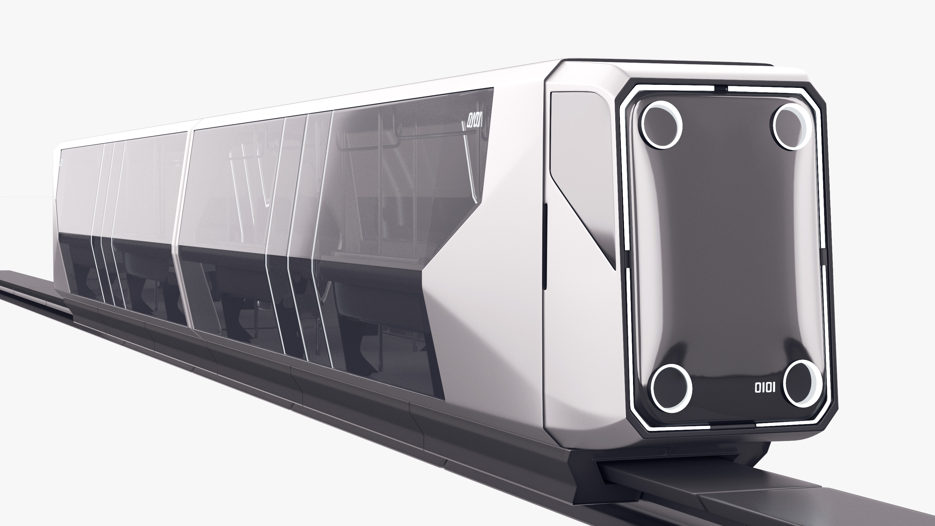 Koncepcja przyszłego tramwaju metra 2050 Model 3D - TurboSquid 1611814