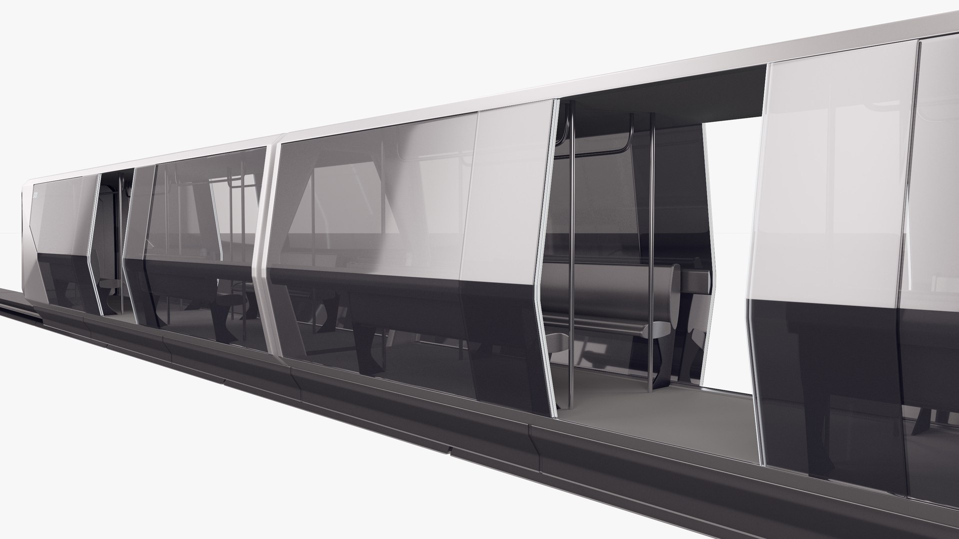 3D Future Metro Train Concept Model - TurboSquid 1611814