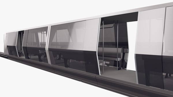 3D future metro train concept model - TurboSquid 1611814