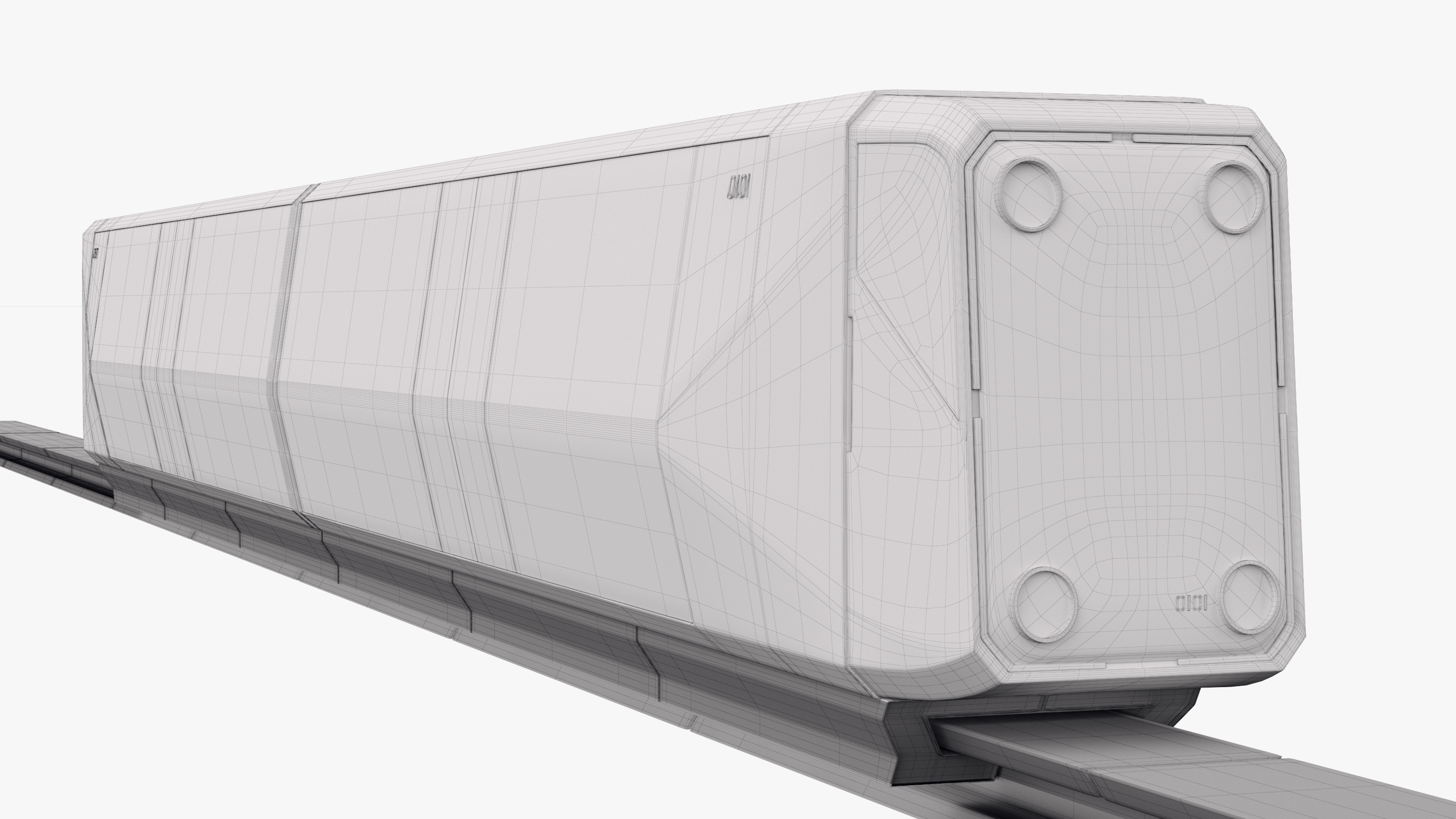 3D future metro train concept model - TurboSquid 1611814