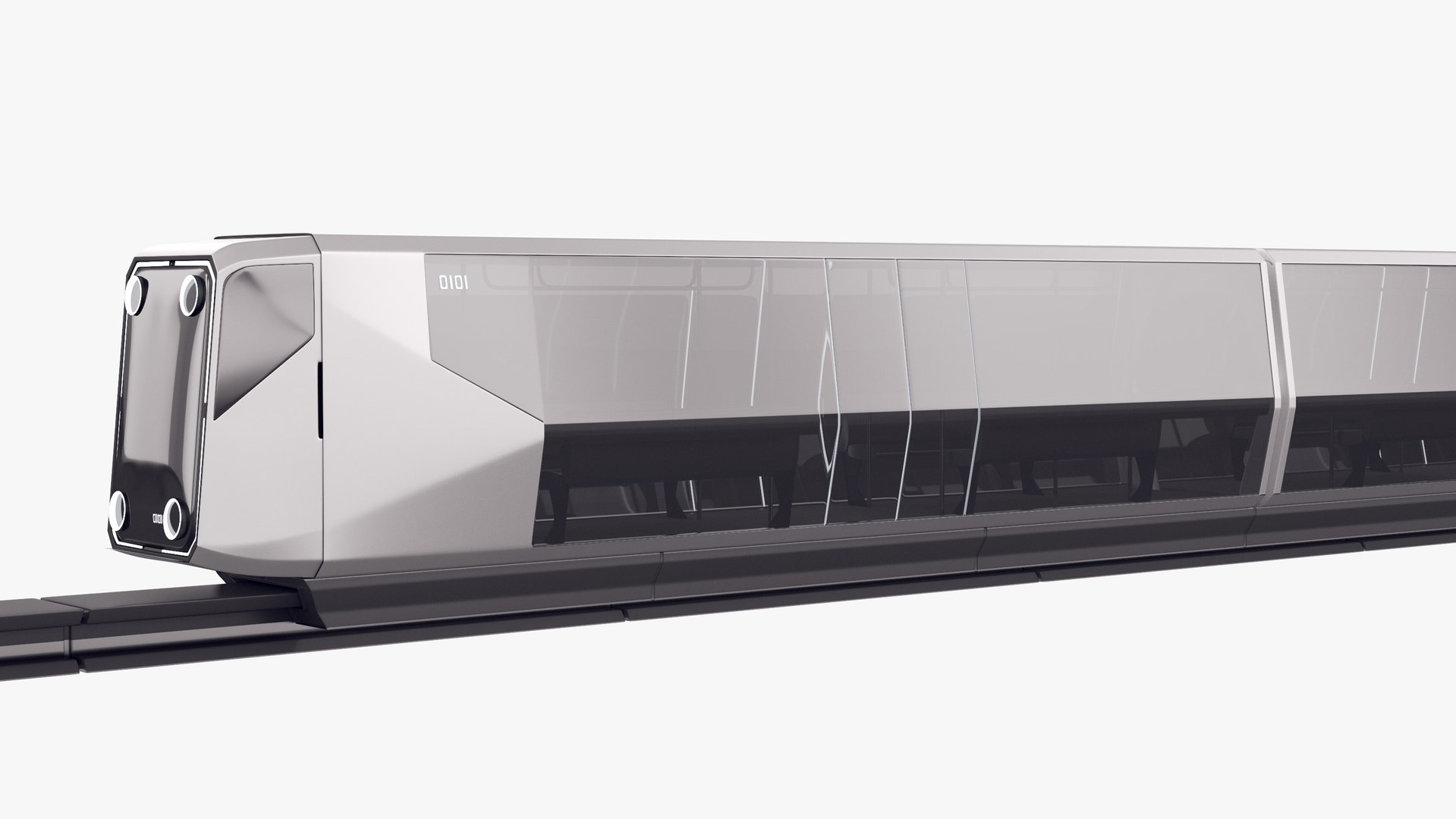 3D Future Metro Train Concept Model - TurboSquid 1611814