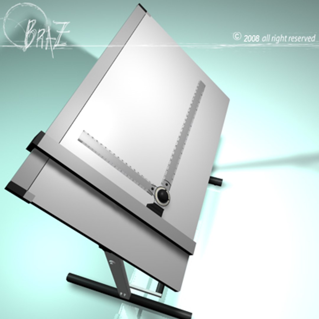 3d Drafting Table Model