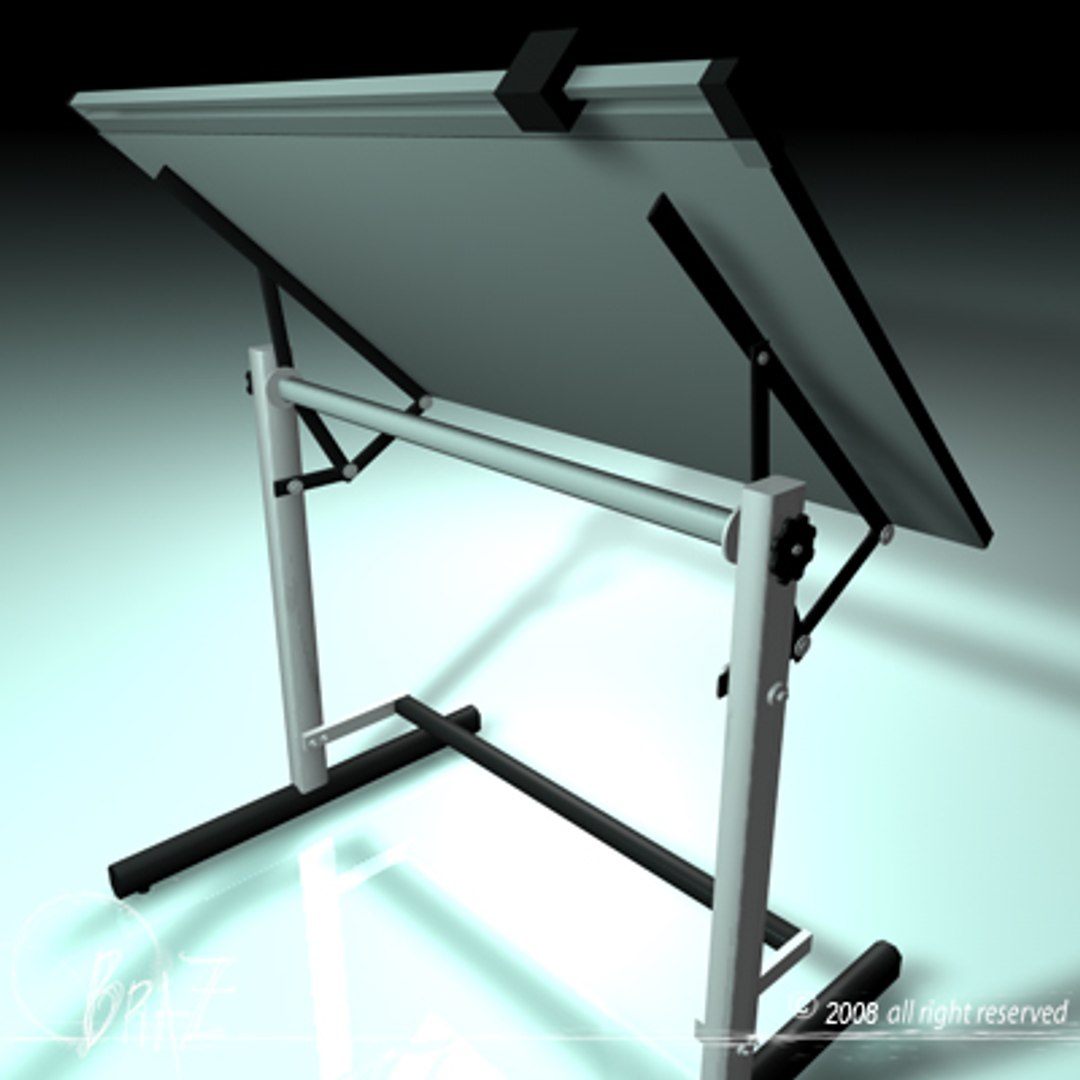 3d Drafting Table Model