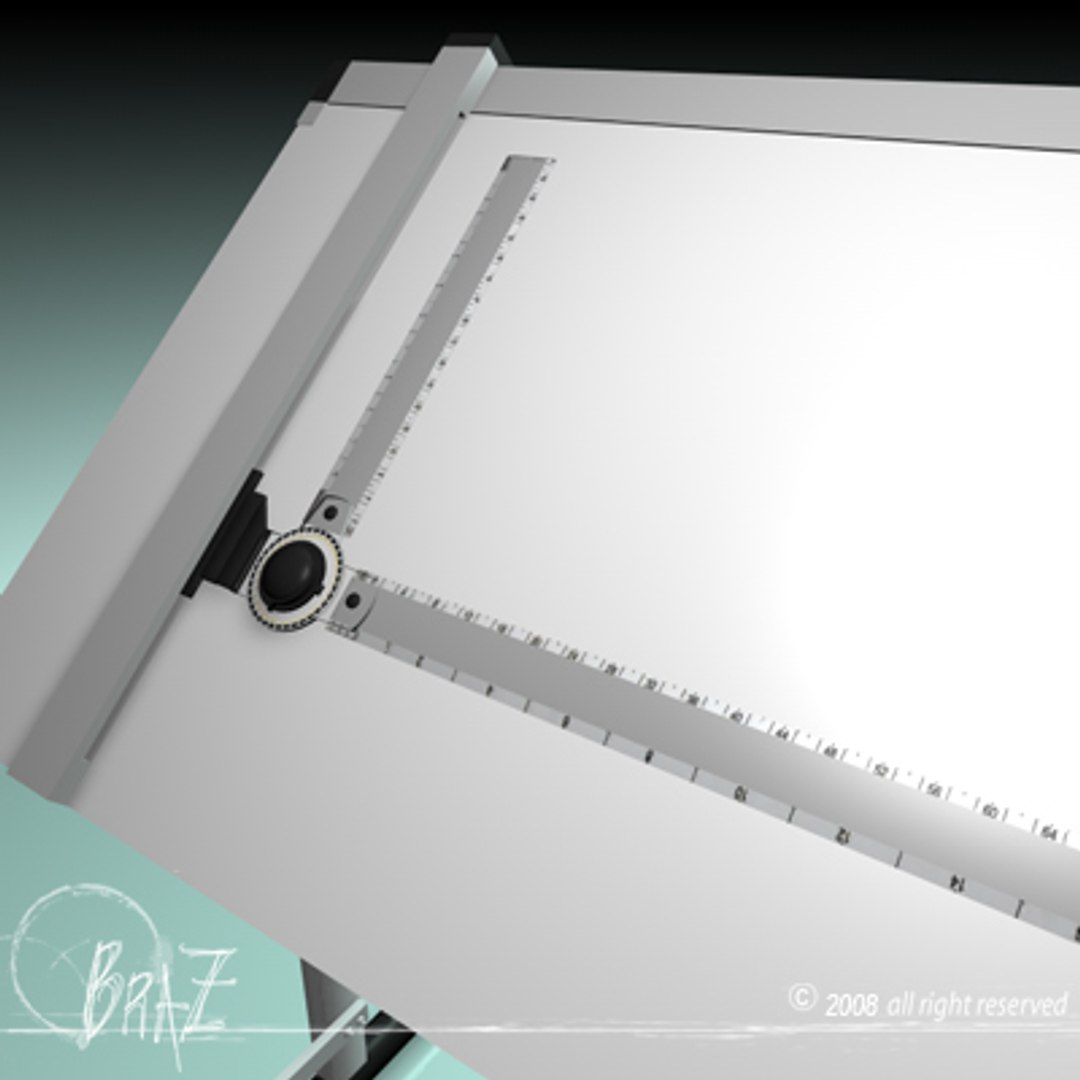 3d Drafting Table Model