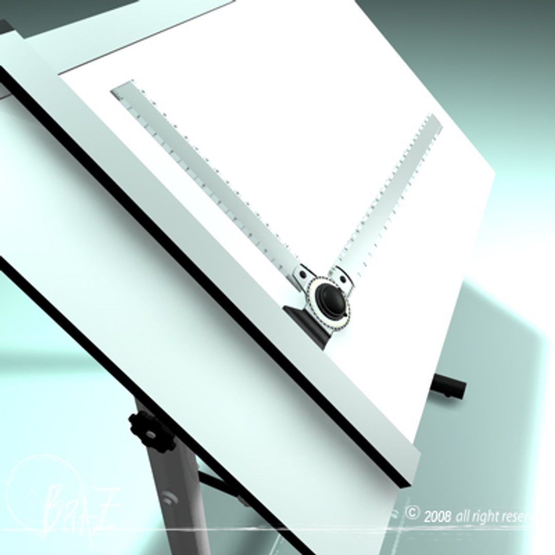 3d Drafting Table Model