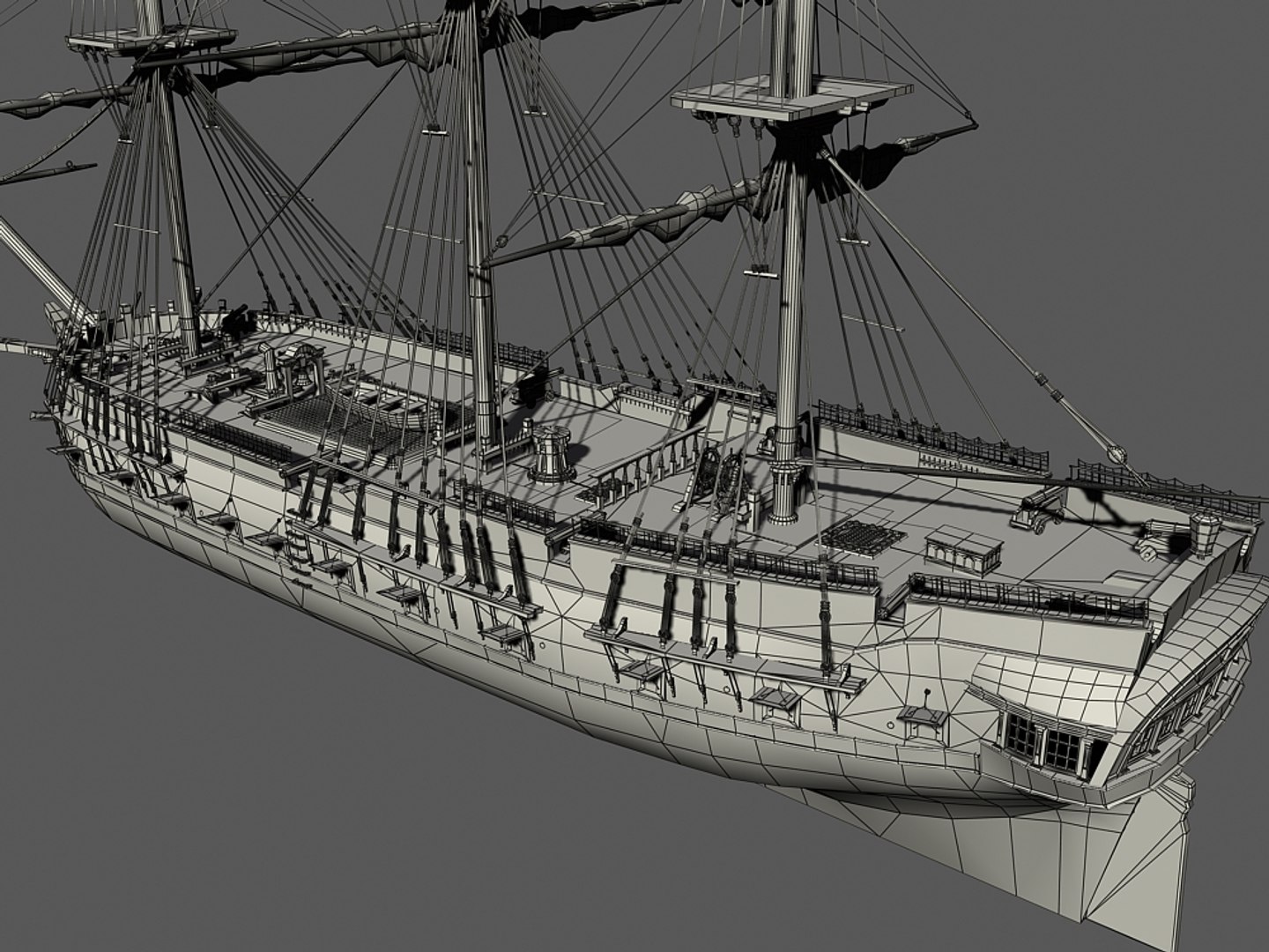 3d Model Inspired Hms Surprise English