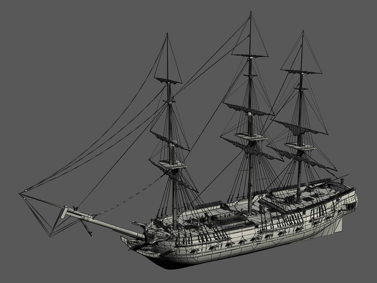 3d Model Inspired Hms Surprise English