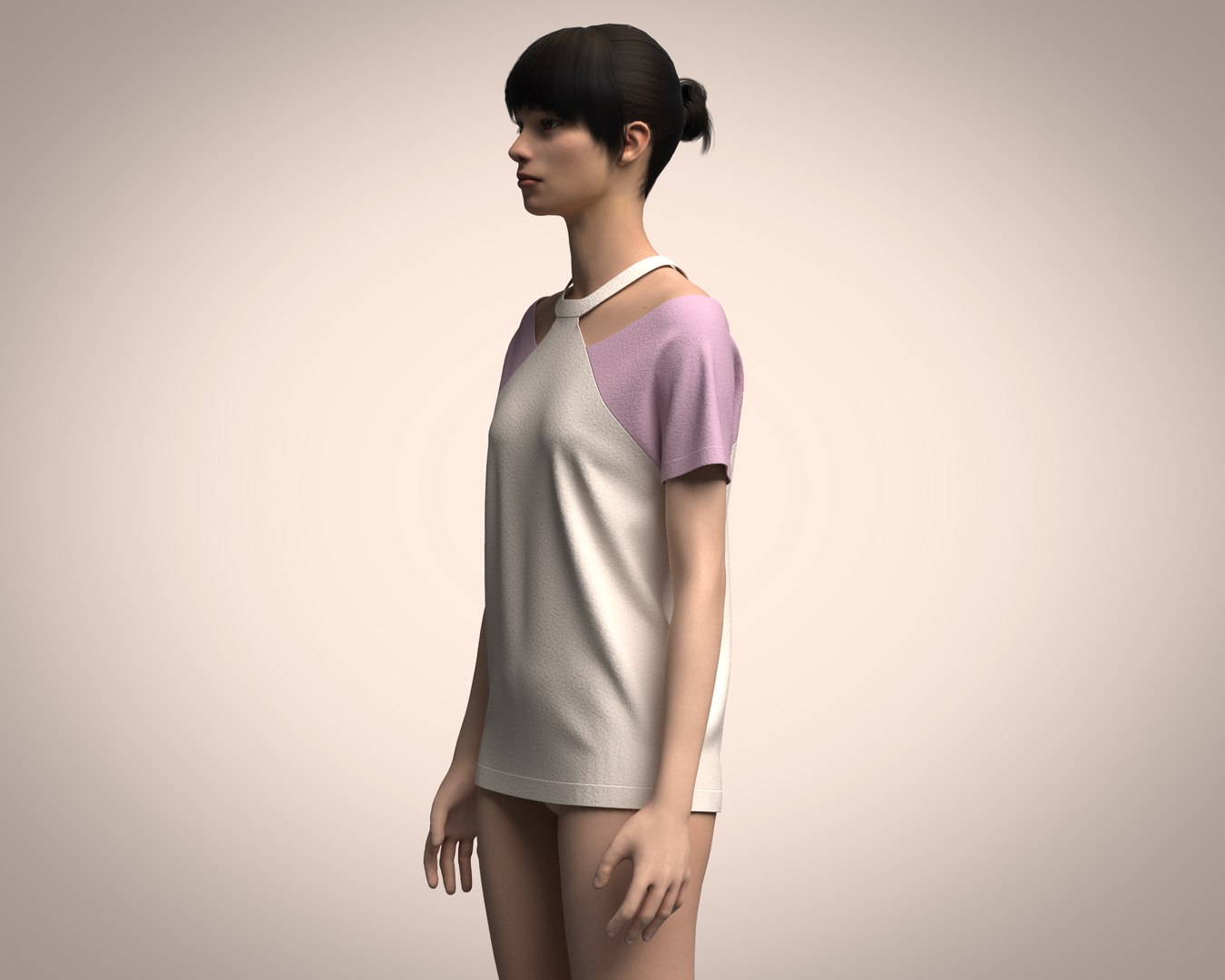 Ladies Pink Tops 3D Model - TurboSquid 1938945