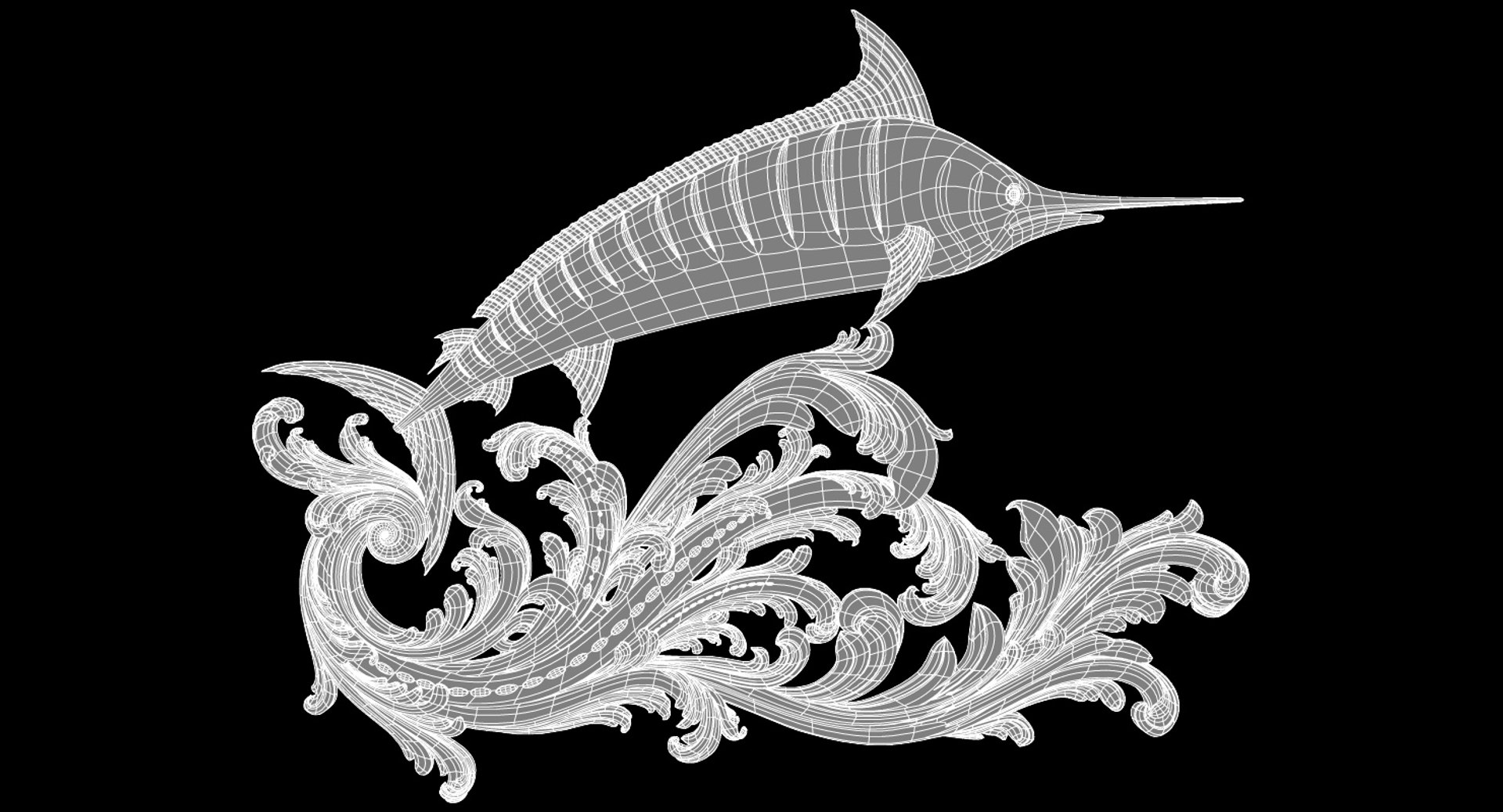 Fish X3 Marlin 3D - TurboSquid 1403060