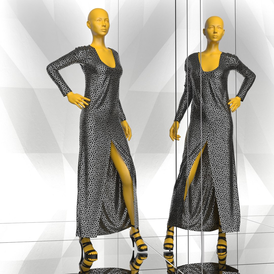 Mannequin Clothes 3d Model