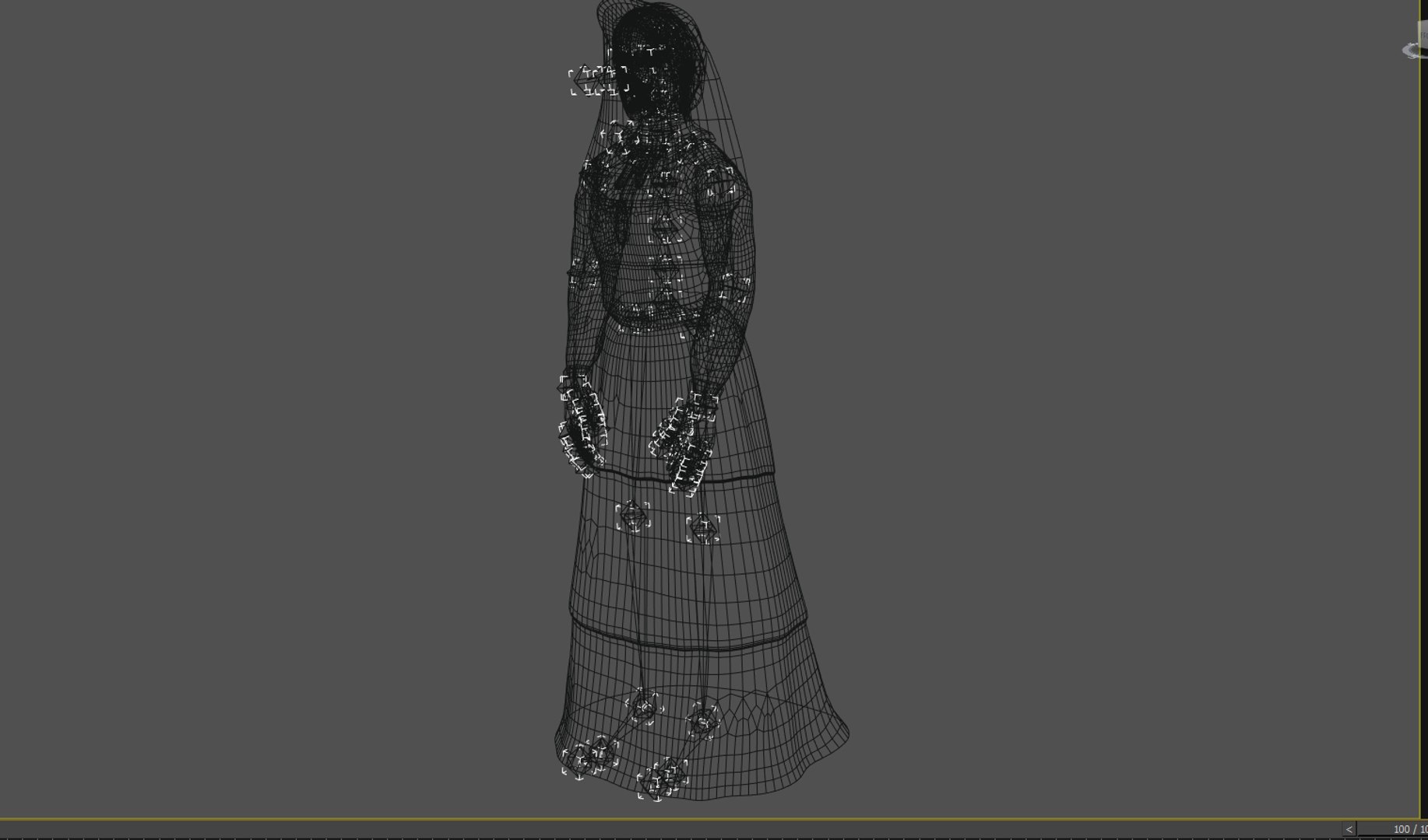 Ghost Woman Black 3D Model - TurboSquid 1341043