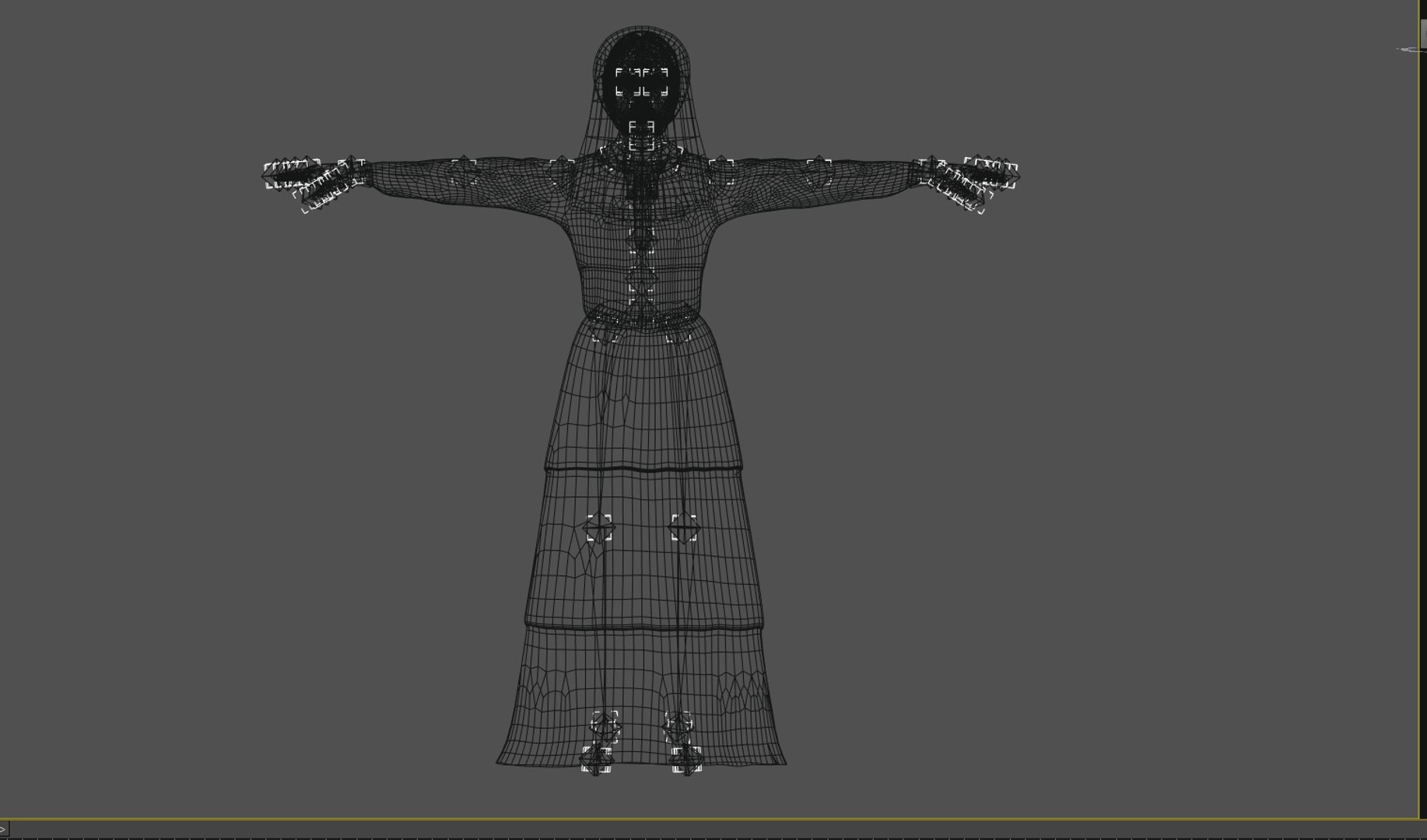 Ghost Woman Black 3D Model - TurboSquid 1341043