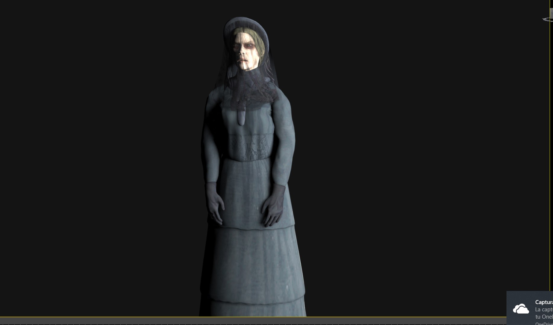 Ghost Woman Black 3D Model - TurboSquid 1341043