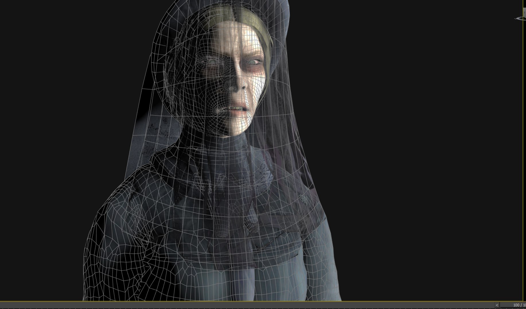 Ghost Woman Black 3D Model - TurboSquid 1341043