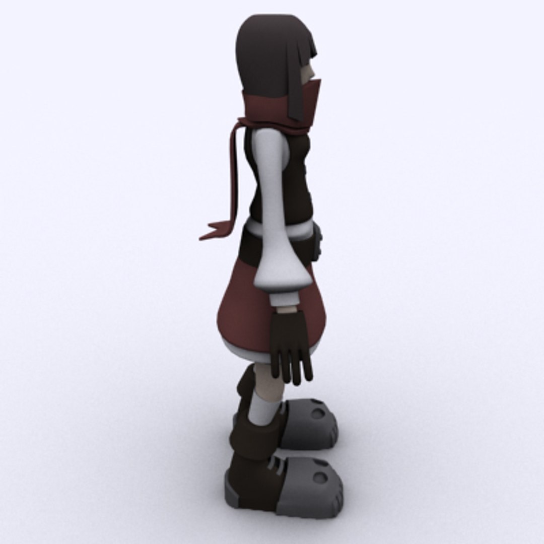 Female Character Rogue 3d 3ds