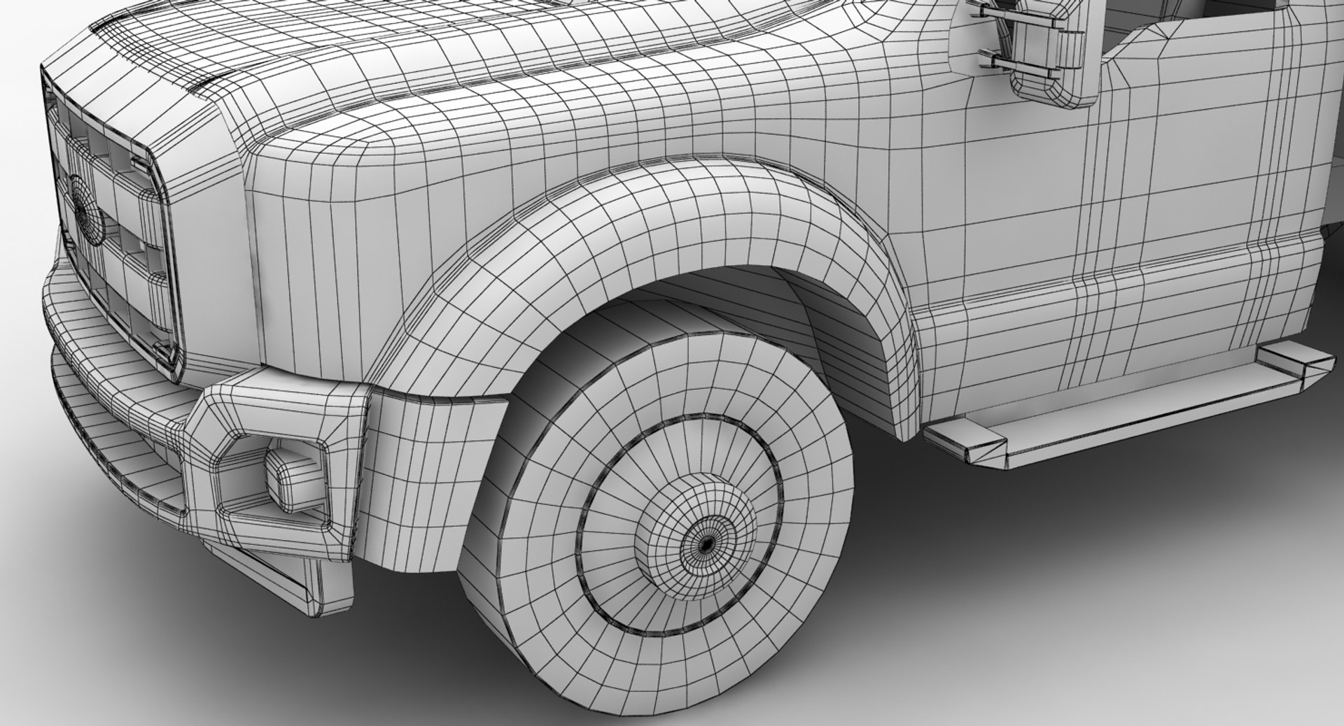 Realistic f-550 box van 3D model - TurboSquid 1287304