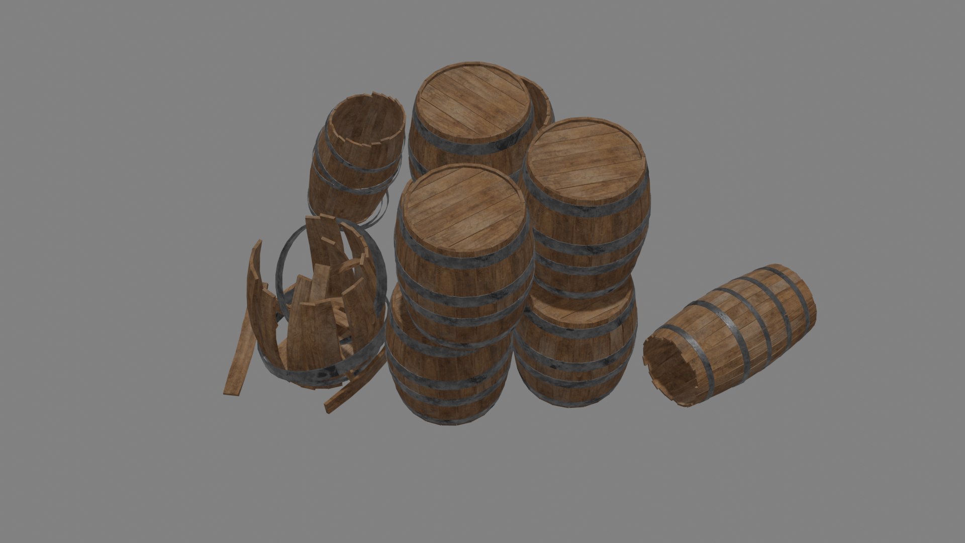 Free Free Set Of 18 Wooden Objects Low-poly 3D Model 3D - TurboSquid ...