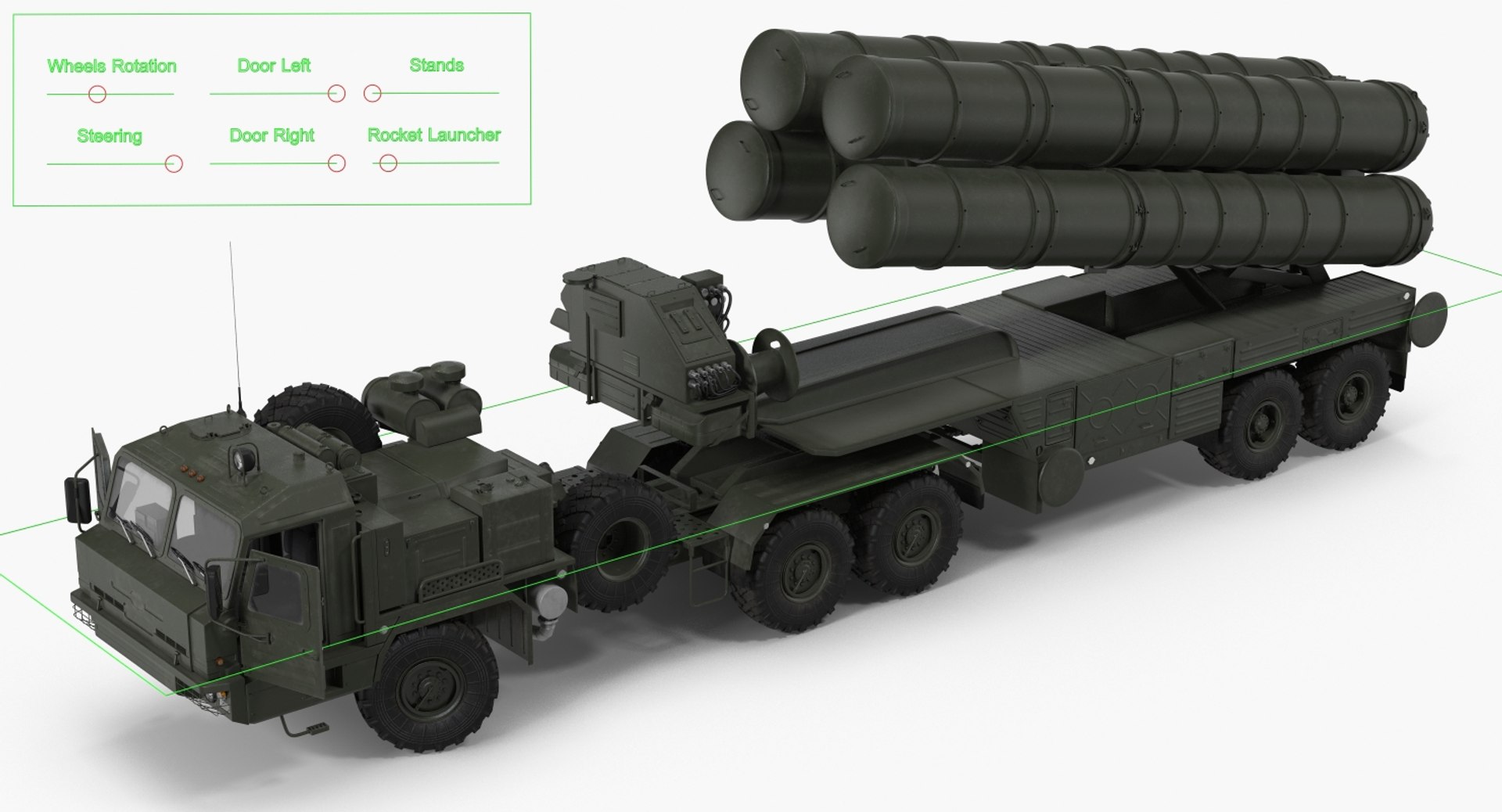 S-300 s-400 launch vehicles 3D - TurboSquid 1287772