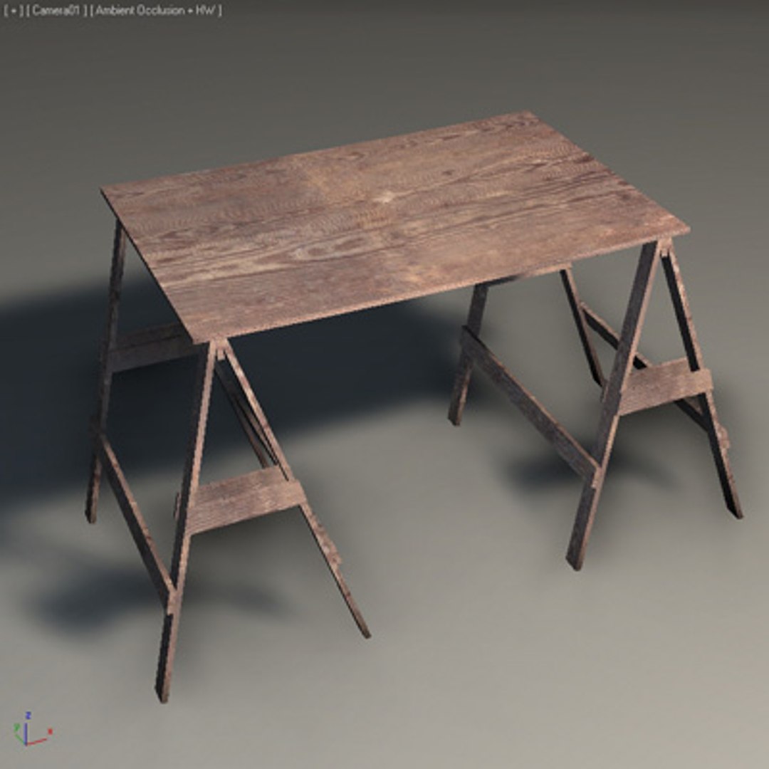 3d Model Sawhorse Games Simulation