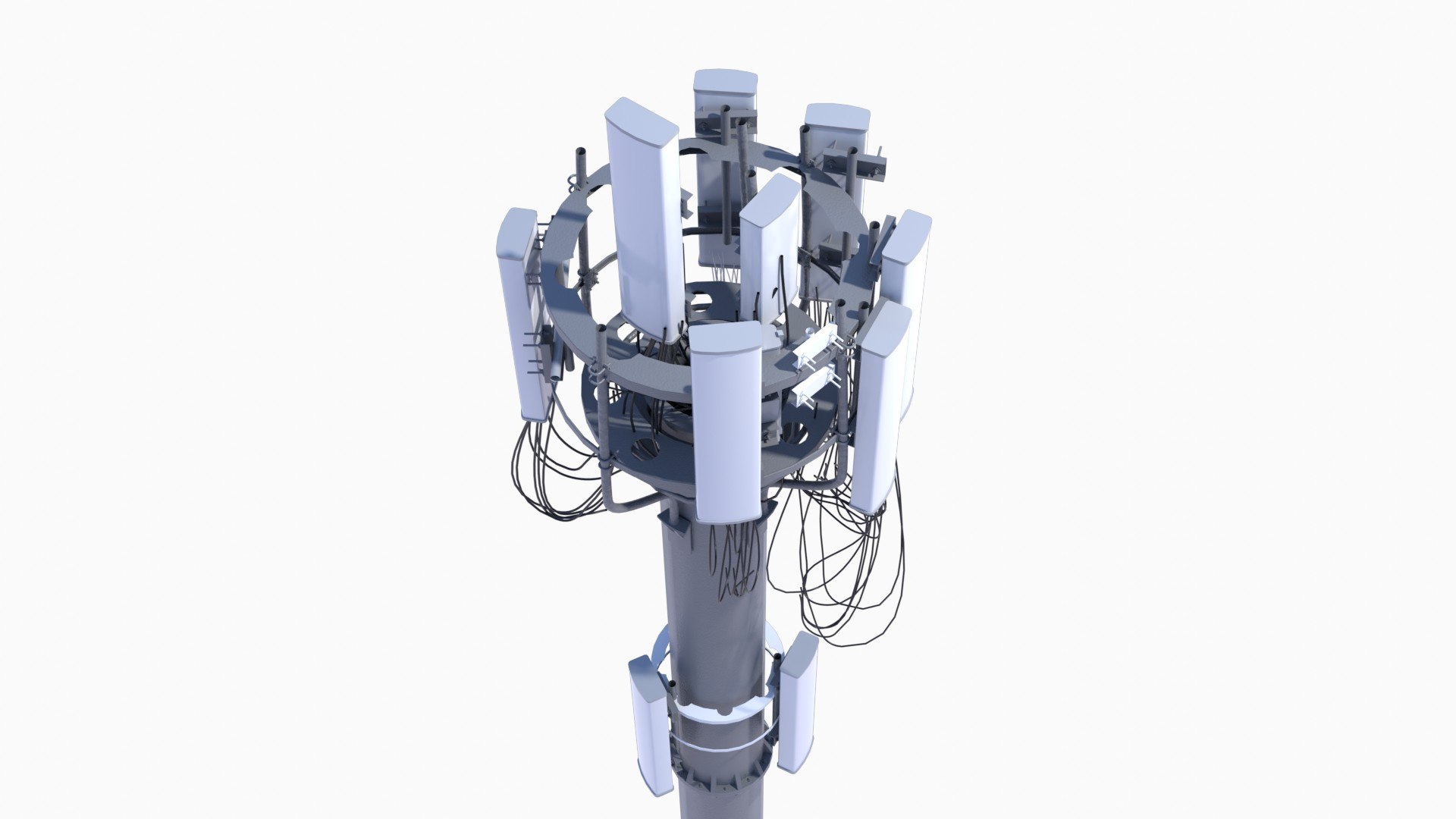 3D Cell Site Tower - TurboSquid 1679775