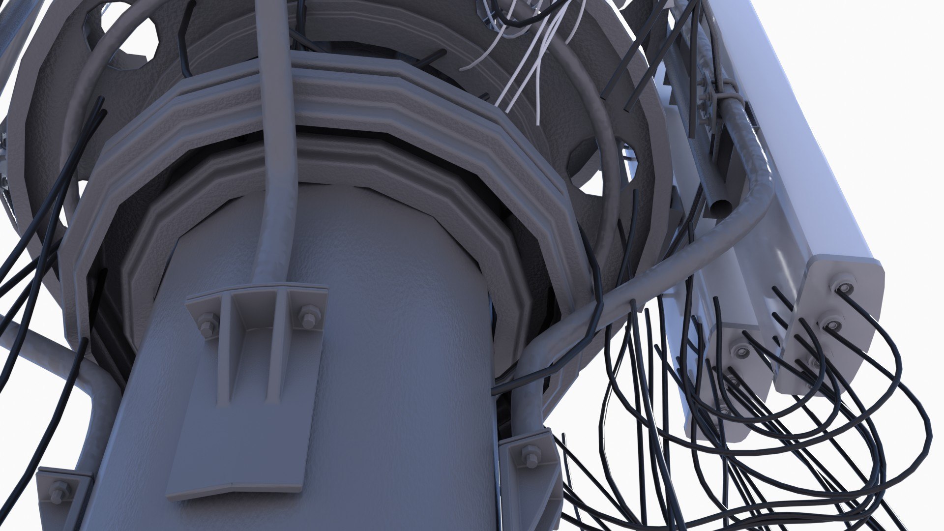 3D Cell Site Tower - TurboSquid 1679775