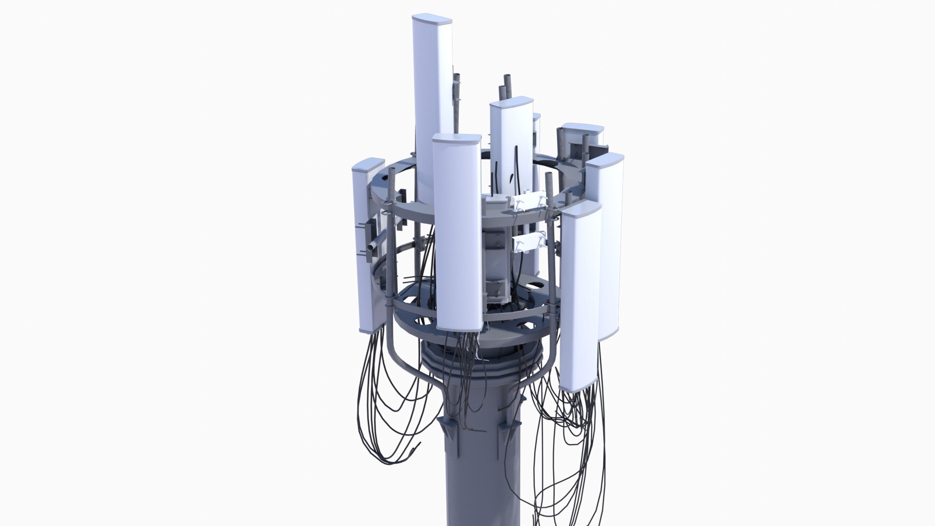 3D Cell Site Tower - TurboSquid 1679775