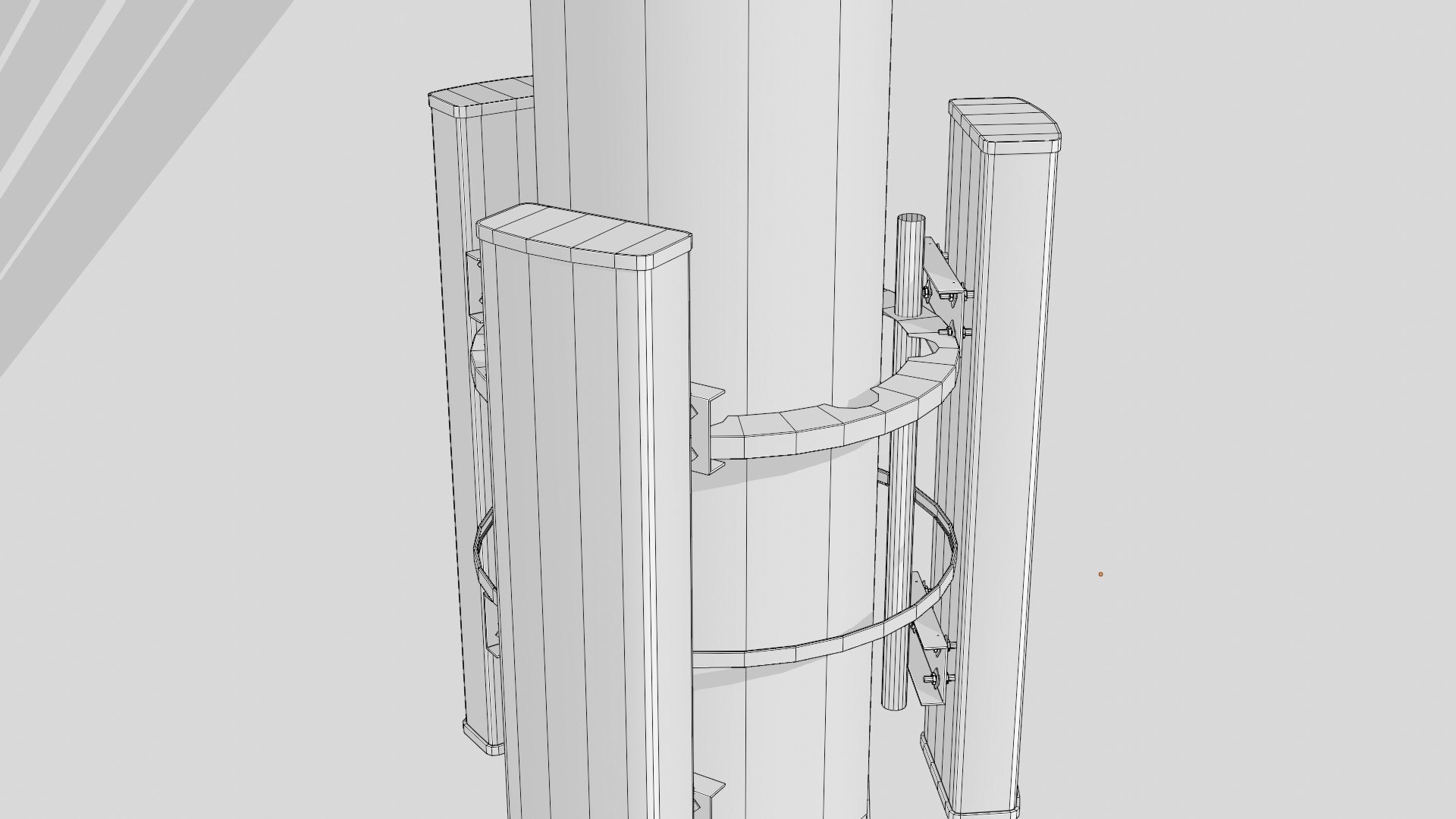 3D Cell Site Tower - TurboSquid 1679775