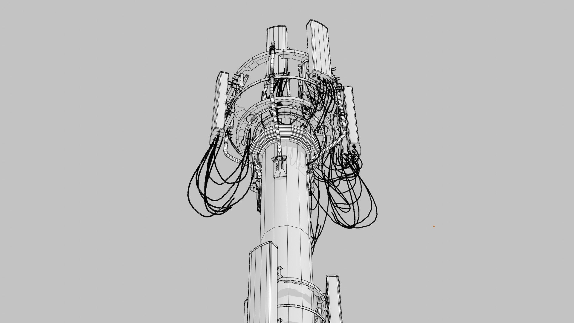 3D Cell Site Tower - TurboSquid 1679775