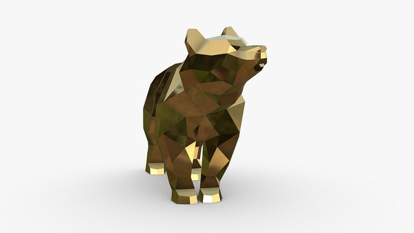 3D Bear low poly model - TurboSquid 2032293