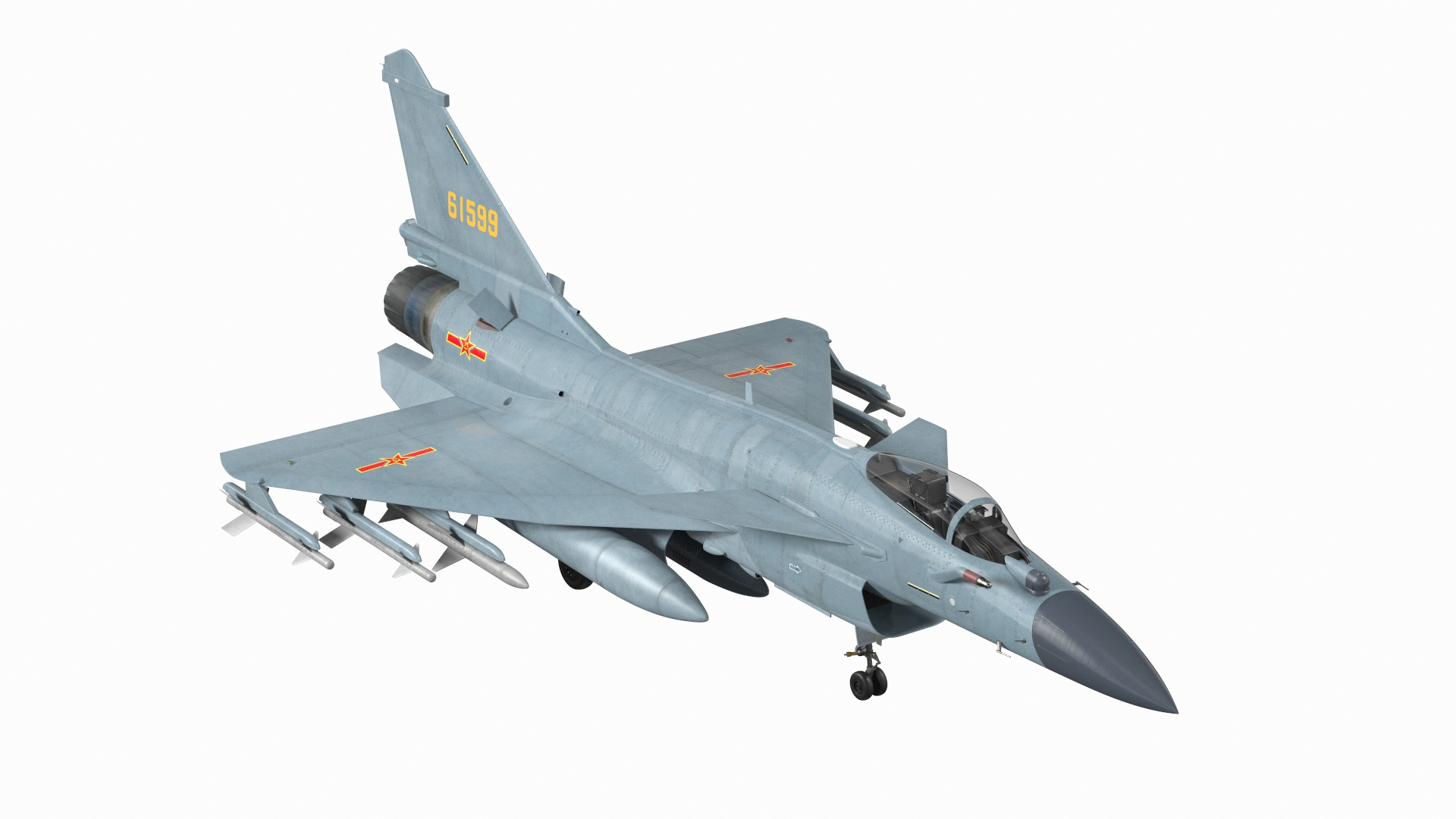 3D Model J-10 Fighter Jet Rigged For Cinema 4D - TurboSquid 2414864