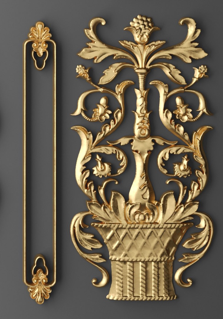 Frame Cartouches Set 3d Model