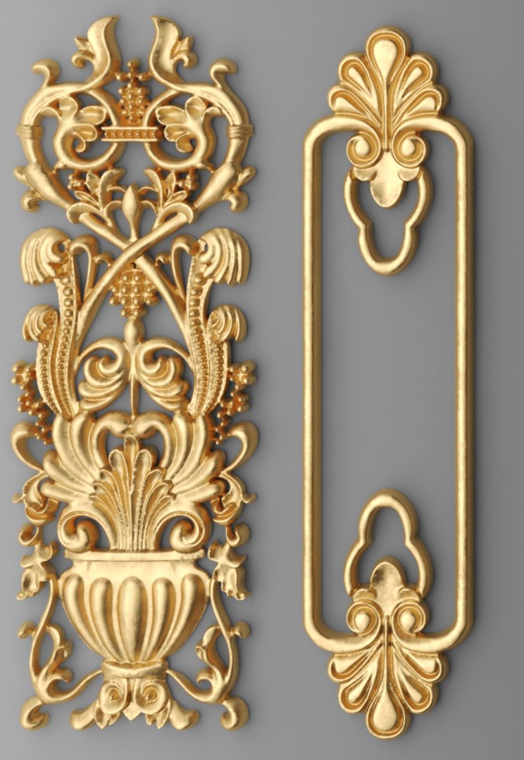 Frame Cartouches Set 3d Model