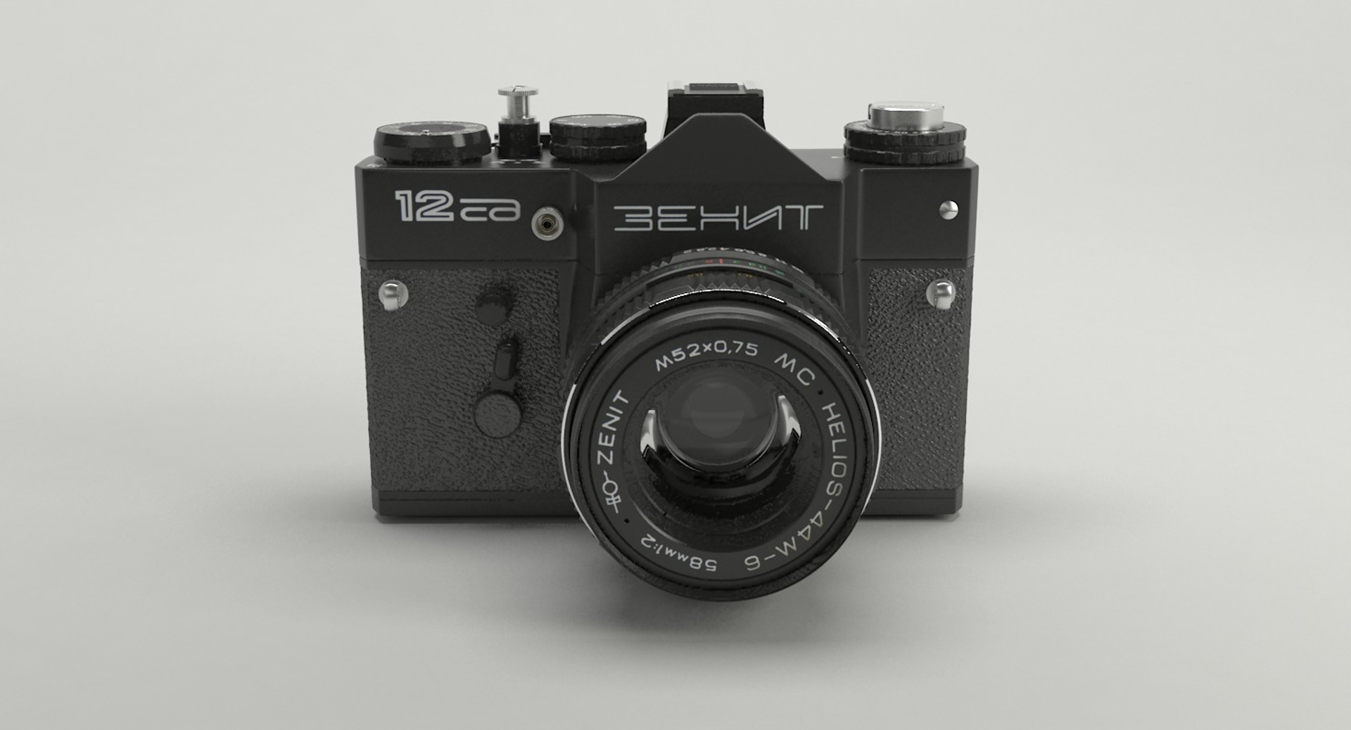3d model zenit 12 photo camera