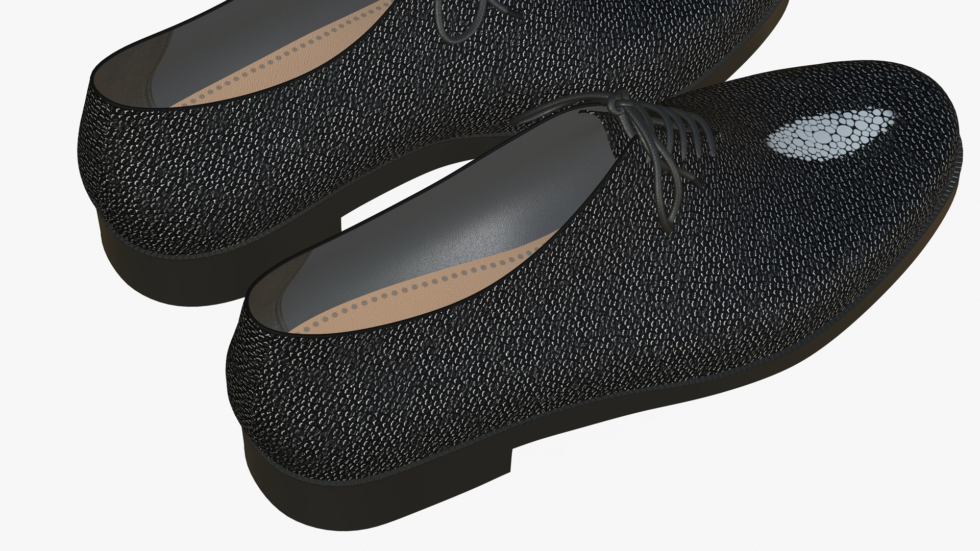 3D model Stingray Skin Realistic Shoes - TurboSquid 1950016