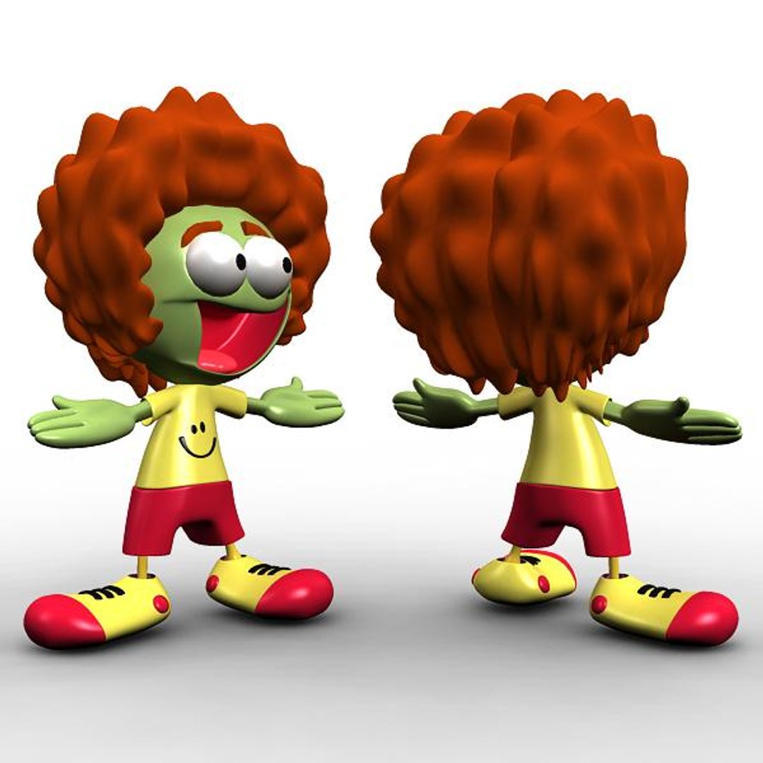 3d Model Cartoon Kid