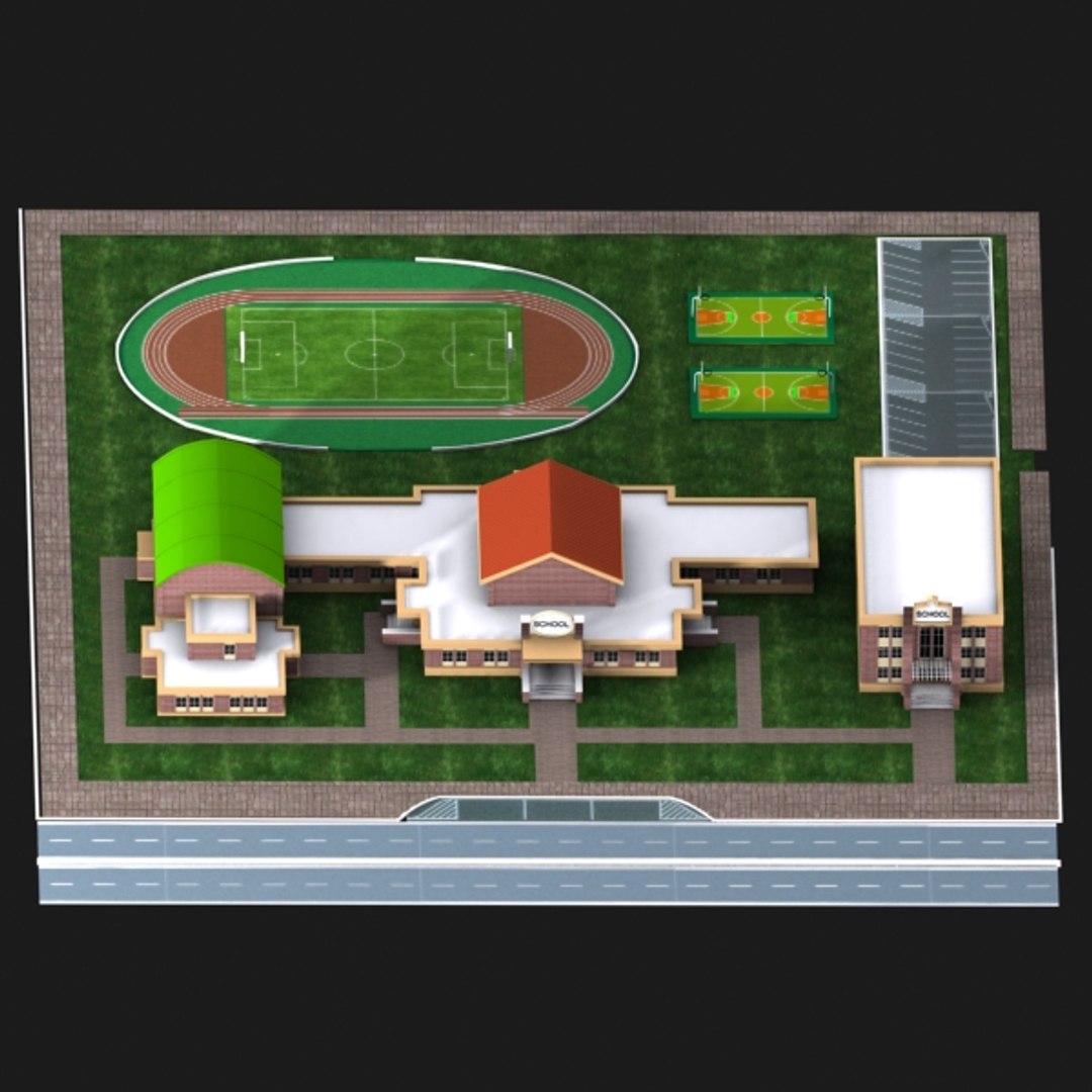 School 3d Model