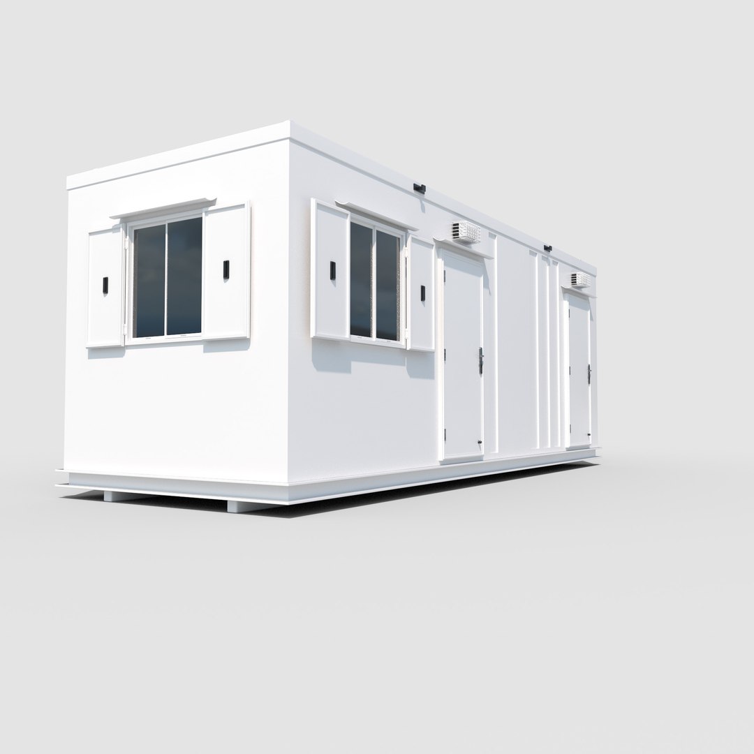 Portable Office Welfare Container Cabin Model - TurboSquid 2209539