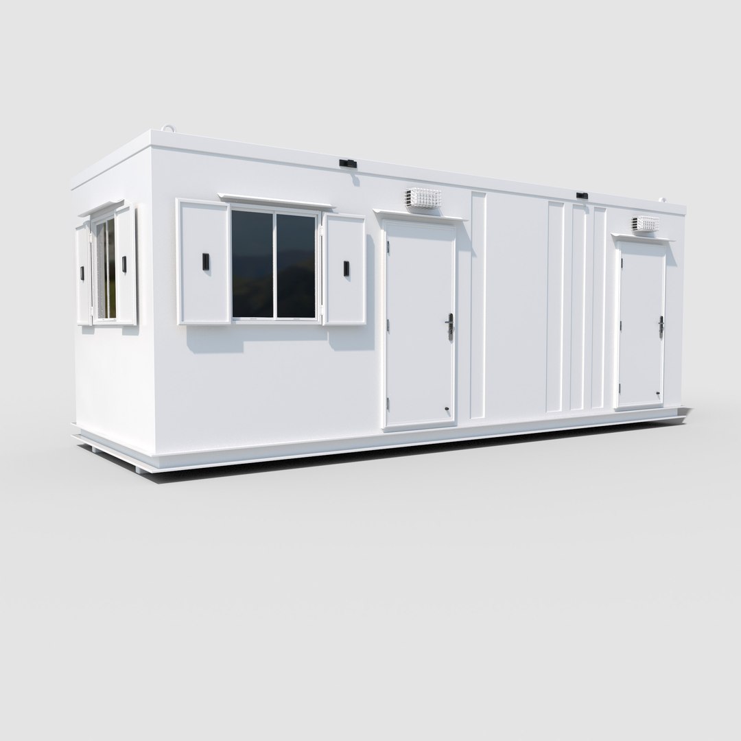 Portable Office Welfare Container Cabin Model - TurboSquid 2209539