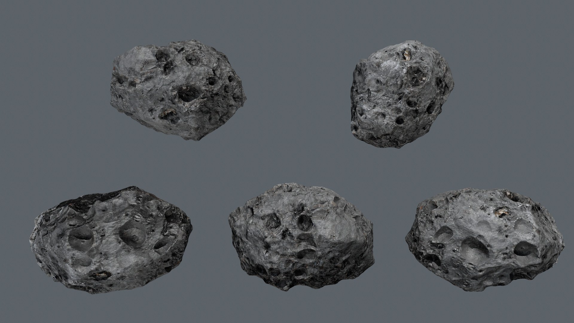 3D Asteroid Set - TurboSquid 2195121