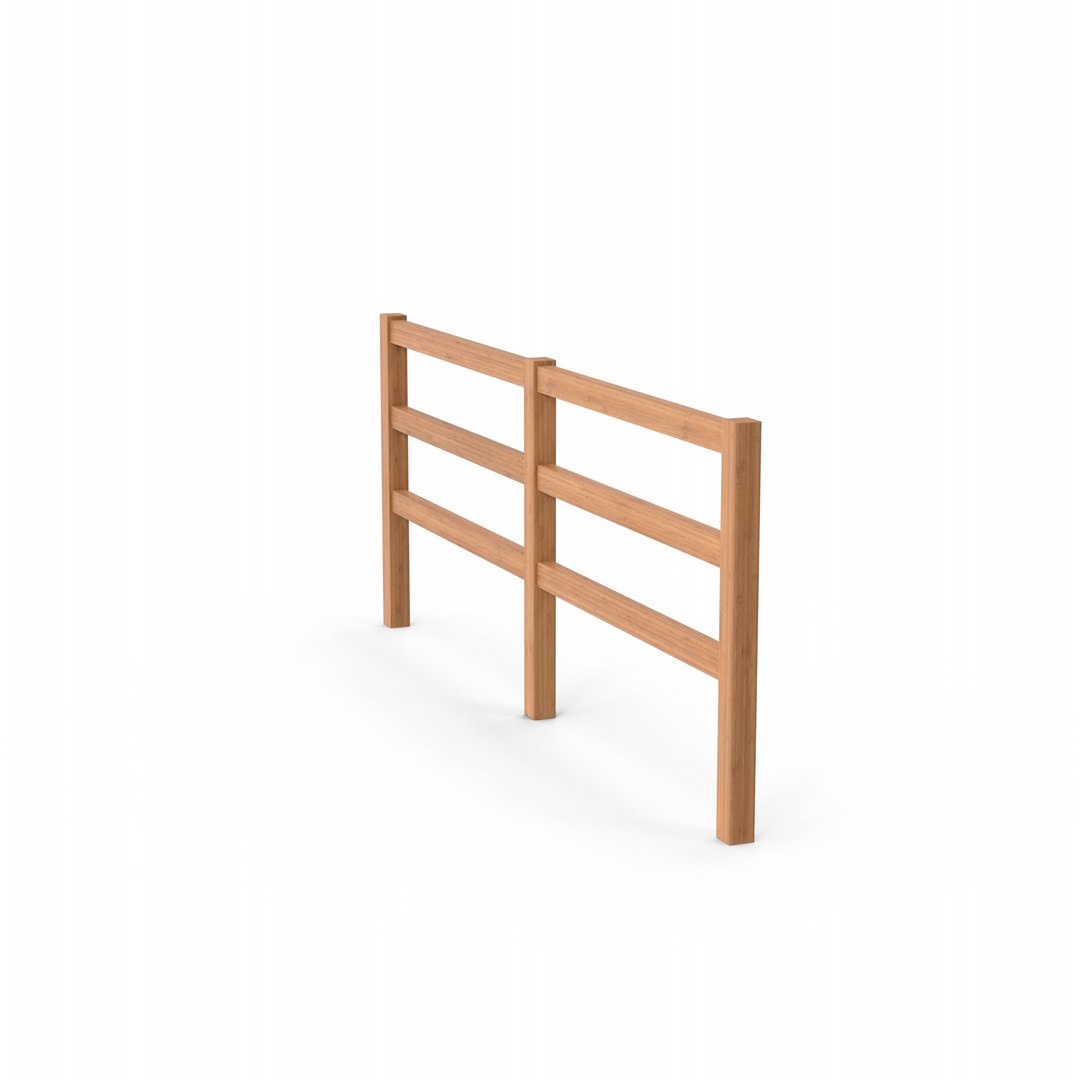 3D Model Wooden Fence - TurboSquid 2057493