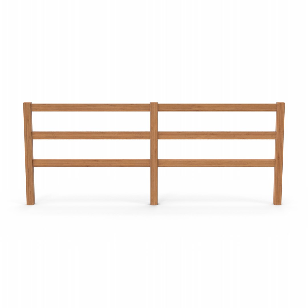 3D Model Wooden Fence - TurboSquid 2057493