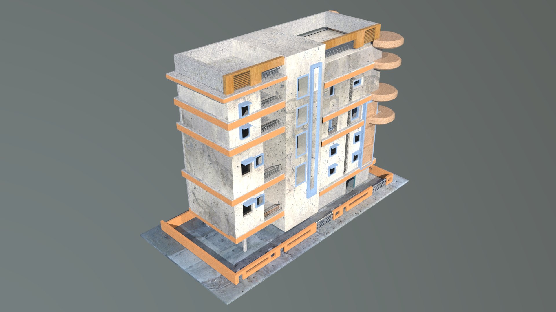 Laos Game Building 3 3D Model - TurboSquid 2344108