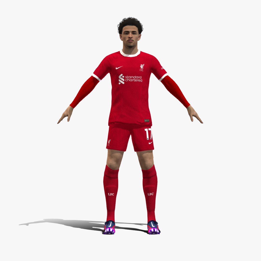 3D 3D Rigged Curtis Jones Liverpool 2024 - TurboSquid 2130895