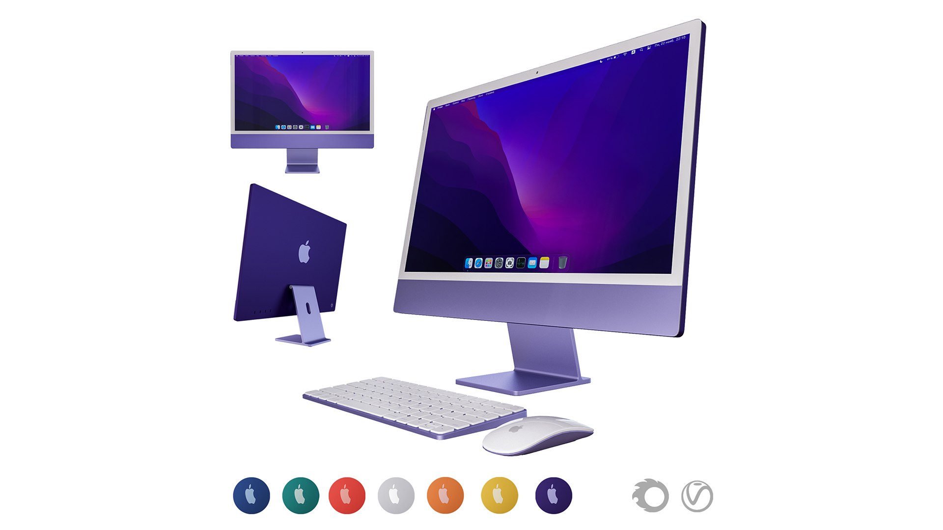 Apple IMac 24 2021 Model - TurboSquid 2093169